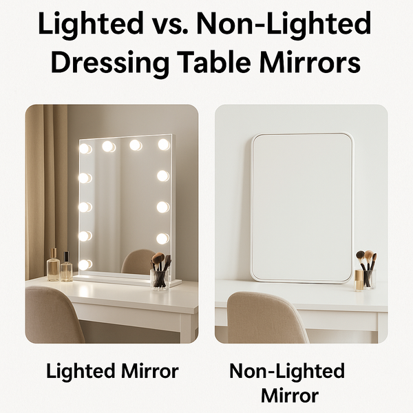 Lighted vs Non-Lighted Dressing Table Mirrors | Buyer’s Guide ...