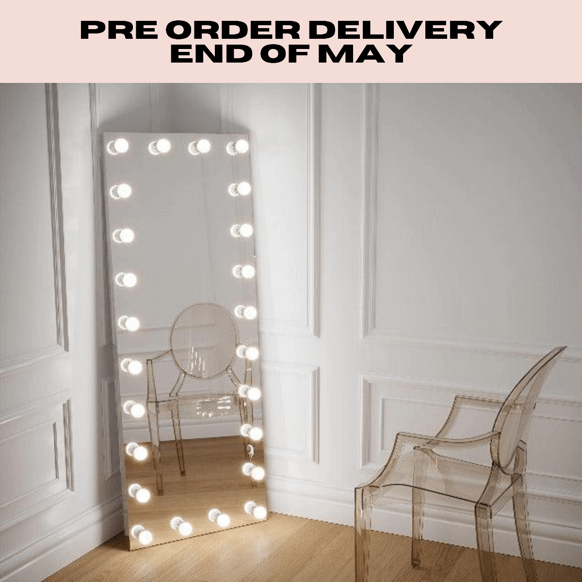 LED Full Length Hollywood Mirror with Lights (Free Delivery ...
