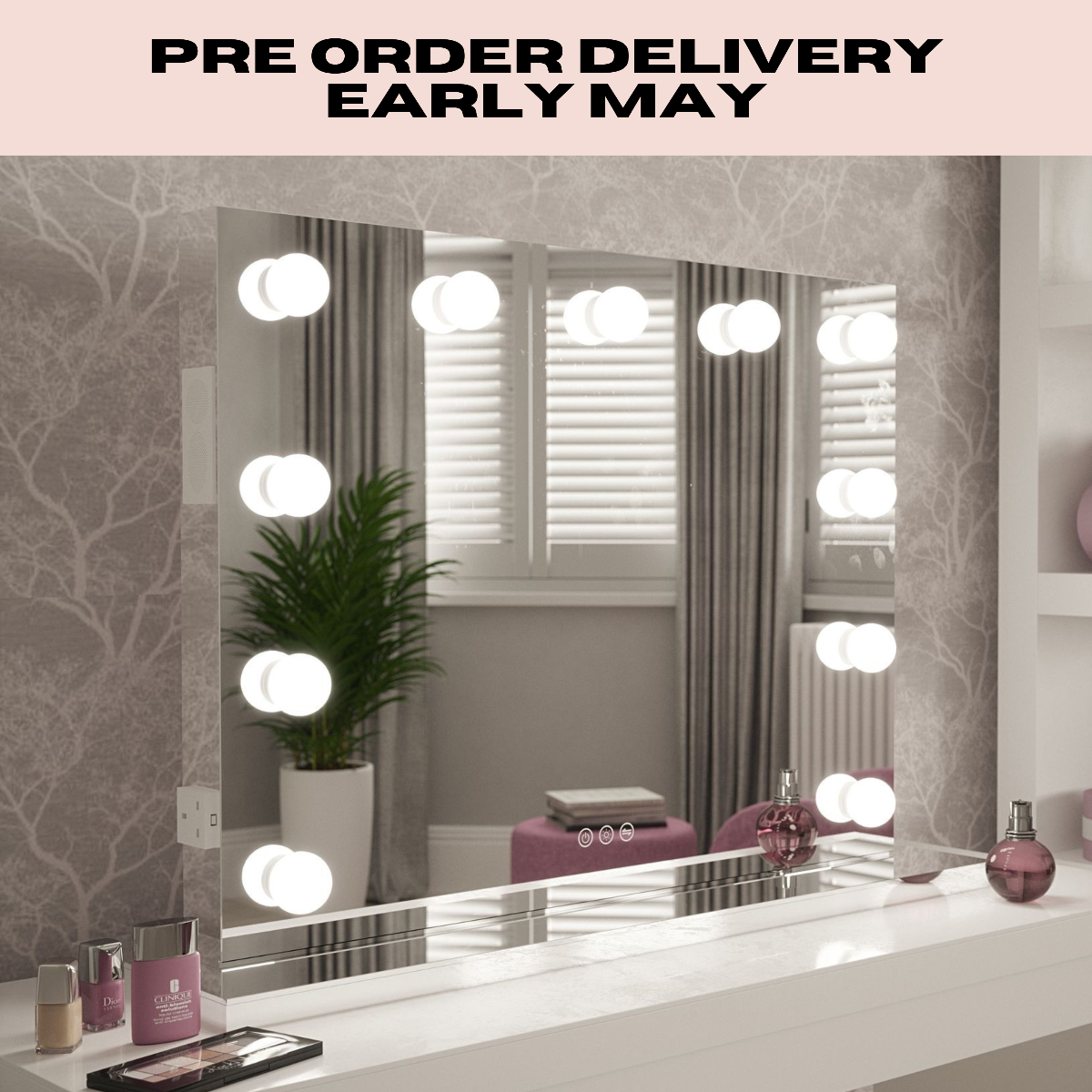 Whitney Houston Hollywood Mirror with Bluetooth Speaker - hollywood mirrors