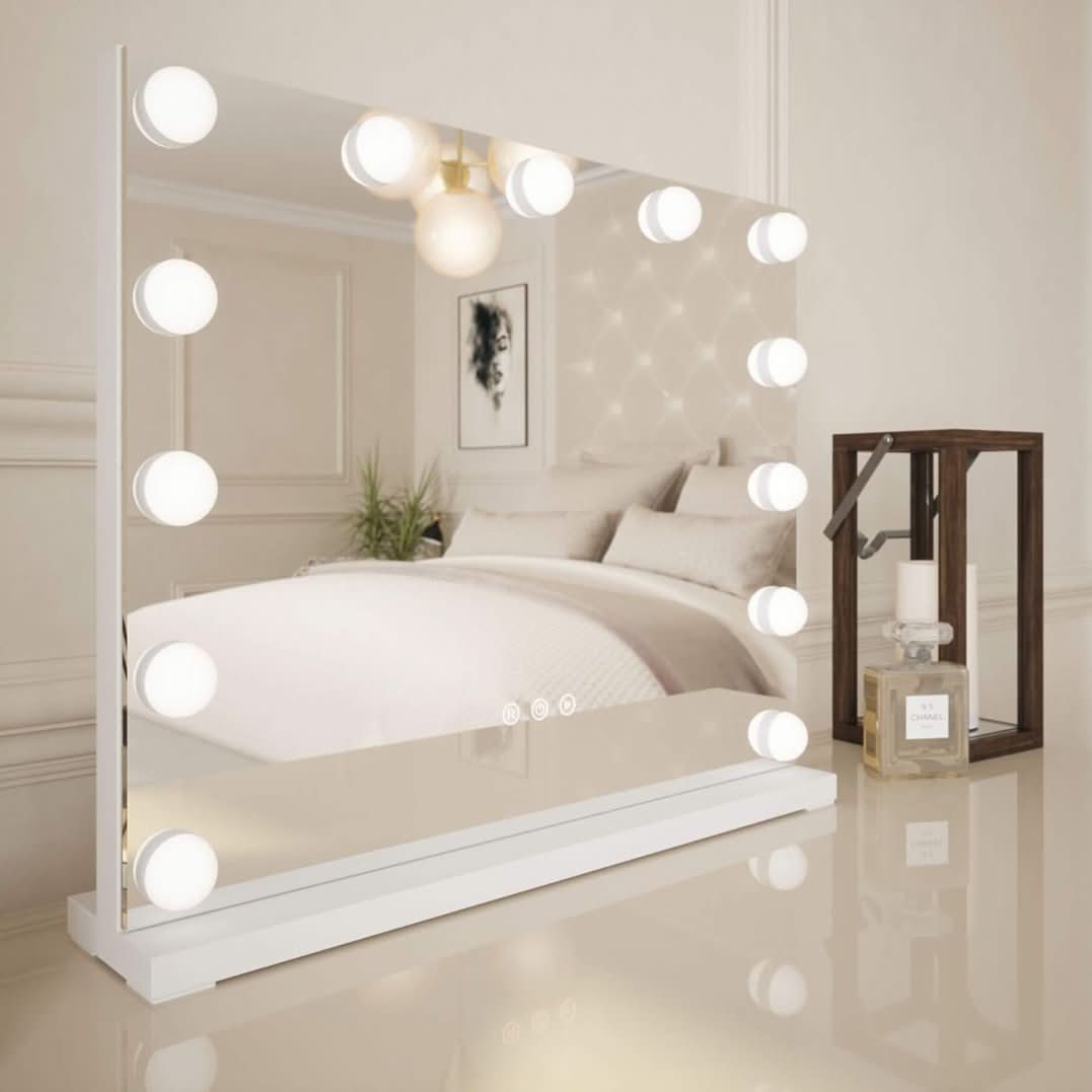 Vanity Desk with Mirror & Lights – Free UK Next Day - hollywood mirrors